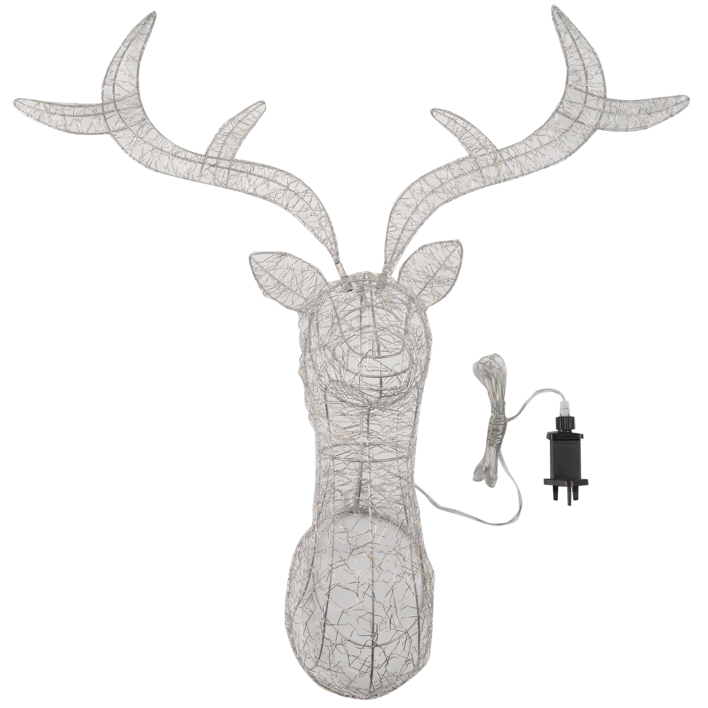 250 LED Stag Head Light – Cluster Effect Christmas Decoration (Indoor ...